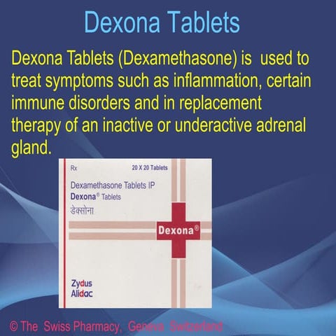 Dexona Tablets for Inflammation, Immune Disorders & Allergic Conditions ...