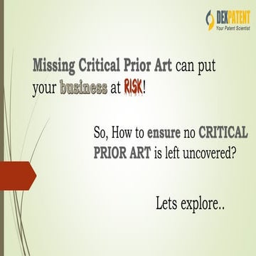 Five Best Practices of Prior-art-search | PPT