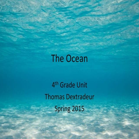 The Ocean and Technology | PPTX