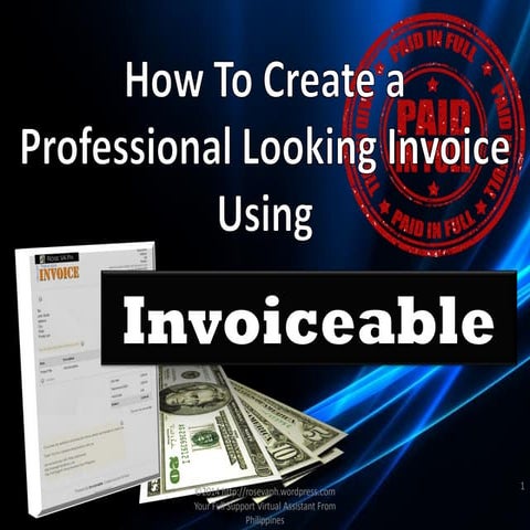 How to create a professional looking invoice using Invoiceable | PDF