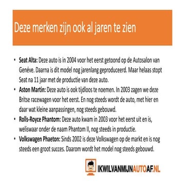 Deze merken zijn ook al jaren te zien | PPTX