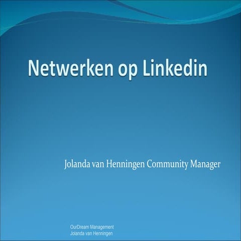 De zeven eigenschappen van effectief netwerken | PPT