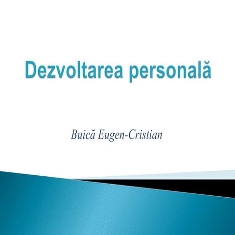 Dezvoltarea personală | PPTX
