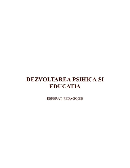 Dezvoltarea personală | PPTX