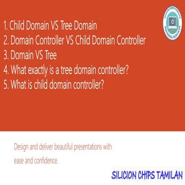domain controller vs child domain controller. | PPTX | Operating Systems | Computer Software and ...