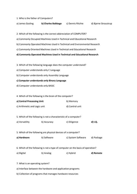 MS Windows MCQ (Microsoft Questions and Answers) | PDF