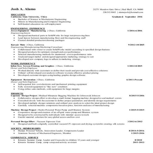 JAAResume112016Rev.5 | PDF