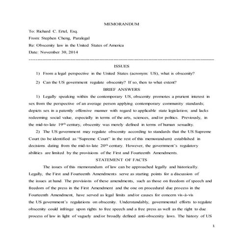 Obscenity and indecency | PPTX