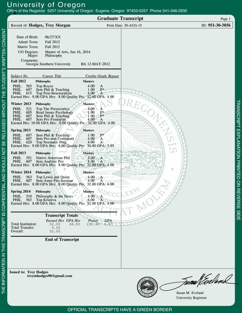 CTU Transcript | PDF
