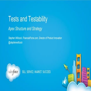Tests and Testability: Apex Structure and Strategy | PDF