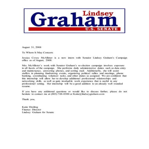 Lindsey Graham Letter | PDF
