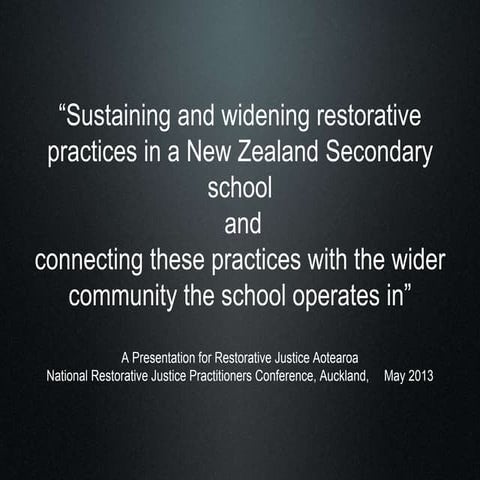 Restorative Practices | PPT