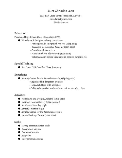 Sean Resume 2016 | PDF | College Education | Education
