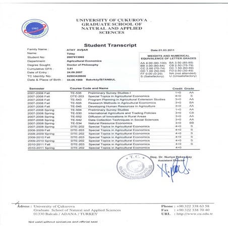 cu_doktora_transcript_tulay | PDF