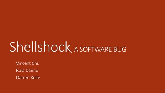 INFOGRAPHIC: Shellshock "BashBug" - The 25 Year Old Bug Vulnerability | PDF