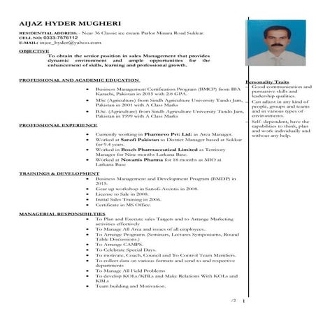 CV of Aijaz | PDF