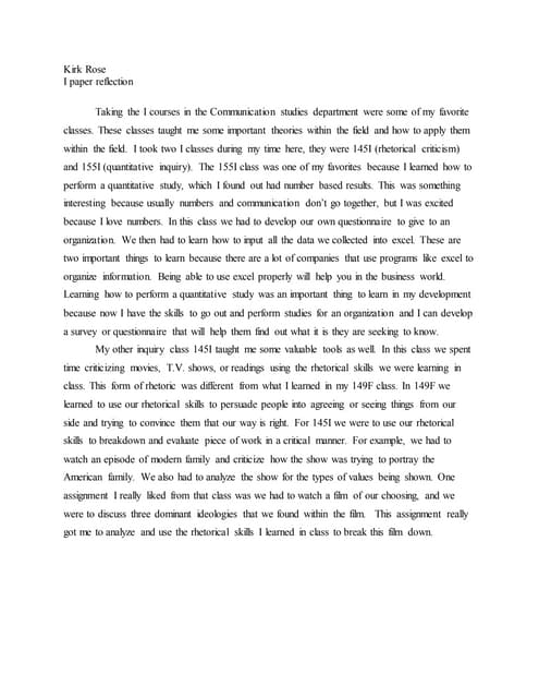 Reflective Notes - Consumer Behaviour