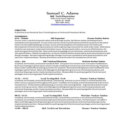 Samuel C RESUME | DOCX
