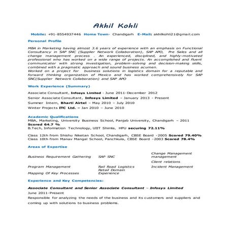 akhil kohli - Resume2 | PDF