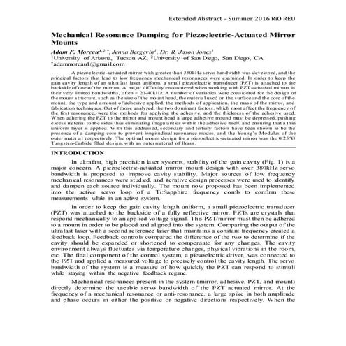 Extended Abstract - Adam Moreau | DOCX | Science