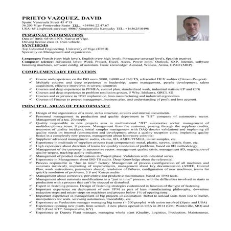 Cv David Prieto English 11-21-16 | DOC