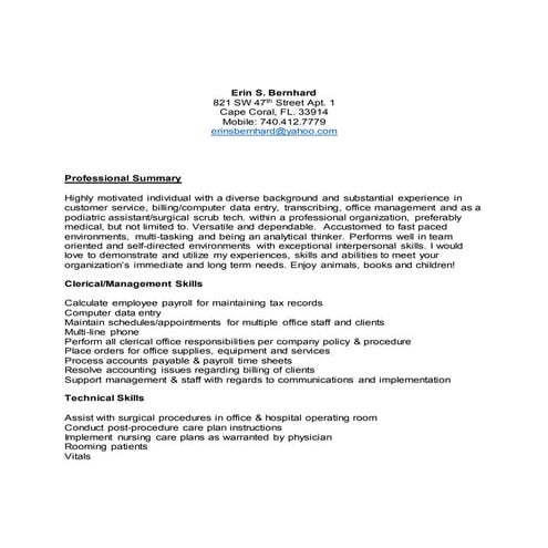 The Resume of Sabrina Burch- Johnson 2 | DOCX