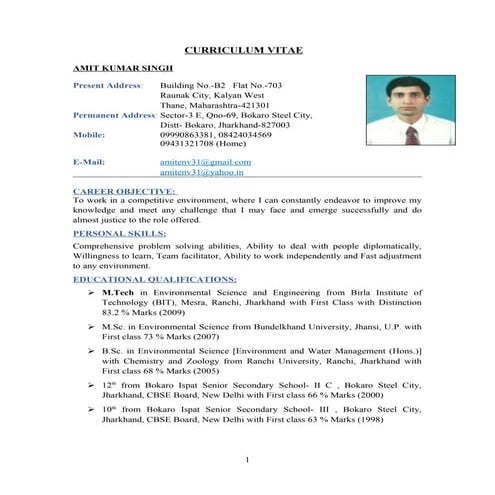 Amit Resume Updated | DOC