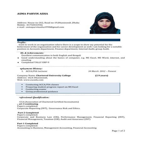 Anitha General Resume | DOCX
