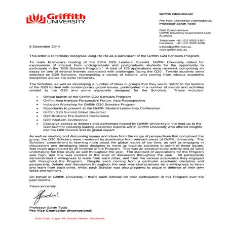 G20 Scholars Letter_Jung-Ho Ho | PDF