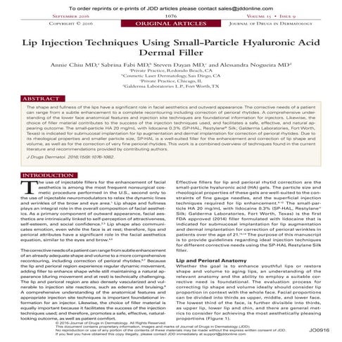 Chiu_2016_Lip Injection Techniques Using Small-Particle Hyaluronic Acid ...