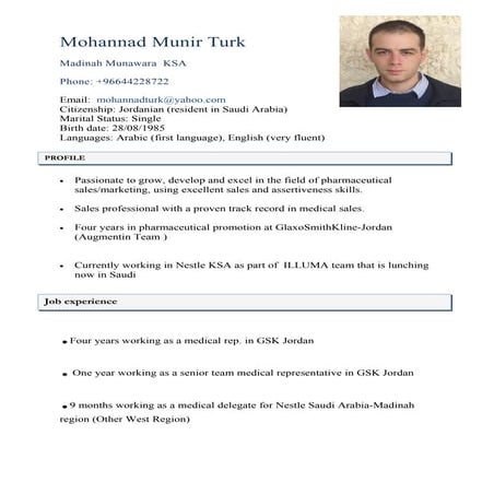 Mohannad Turk CV | DOC