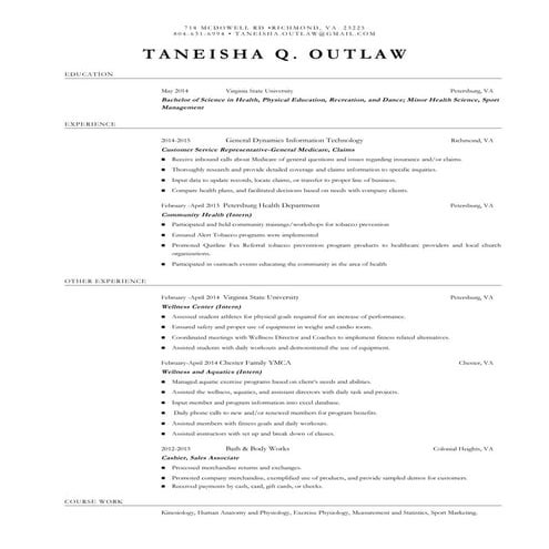 Miriam Archer - Resume 2016 | DOCX