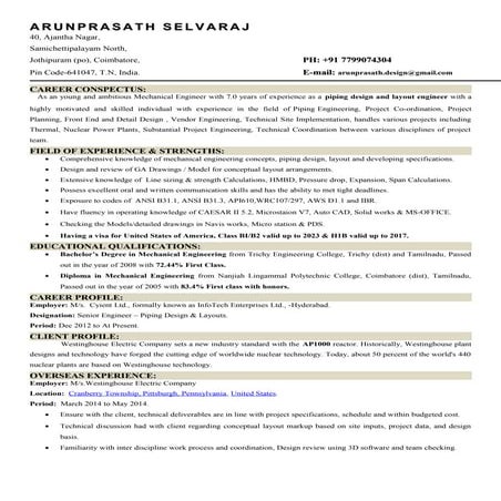 Saurabh Shah Piping Engineer CV | DOCX