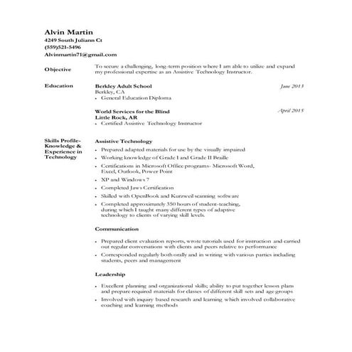 Alvins final resume | DOCX