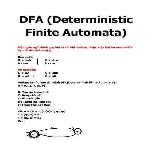 Dfa Deterministic Finite Automata Pdf