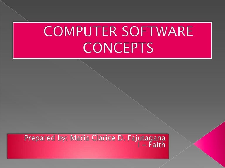 computer software concepts