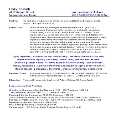 hlm resume 2016 | PDF