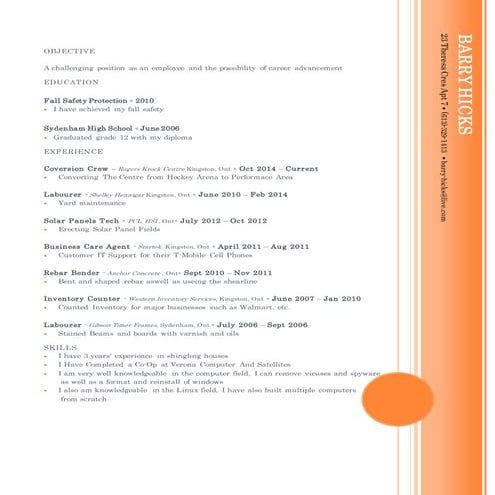 Barry%27s Resume | PDF