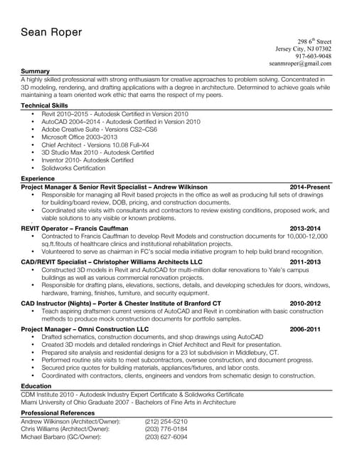 Daniel Jones Resume 2016 | RTF