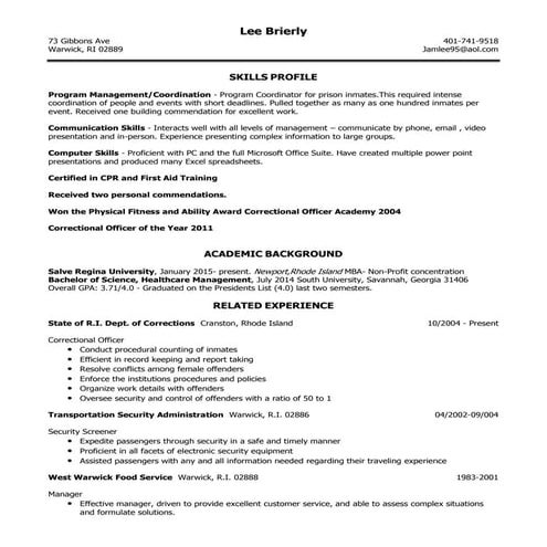 Linda Vincelli- Resume | DOCX