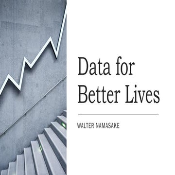 Data for Better Lives presentation | PDF