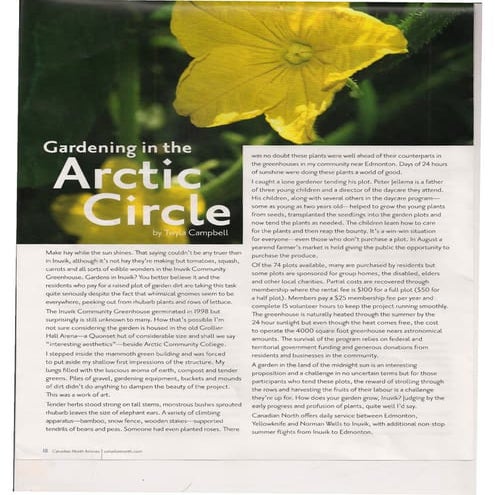 Northern Flyer Mag - Gardening Arctic0001 | PDF