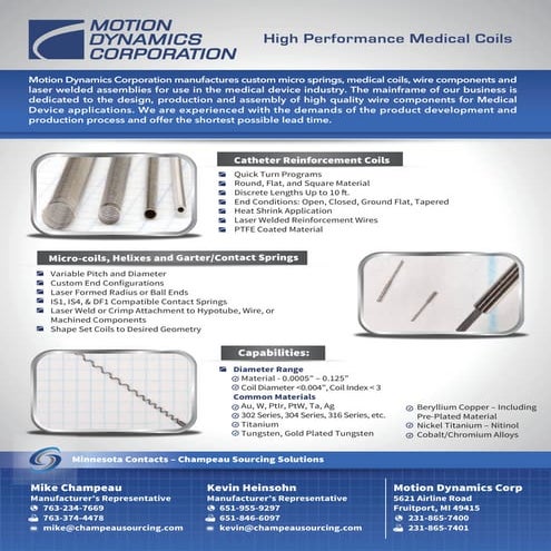 Motion Dynamics Medical Coils | PDF | Physics | Science