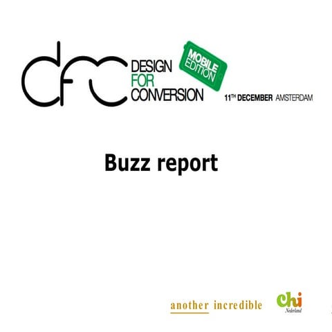 Design for Conversion Buzz Report | PPT | Business Expos & Conferences ...