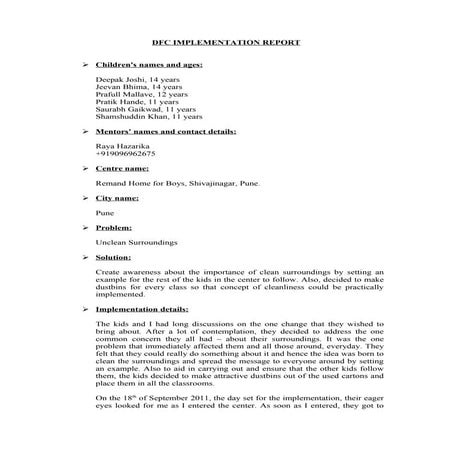 Dfc implementation s3 remand | DOC