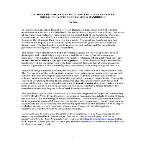 Dfcs 9849820supervisorshandbook | PDF