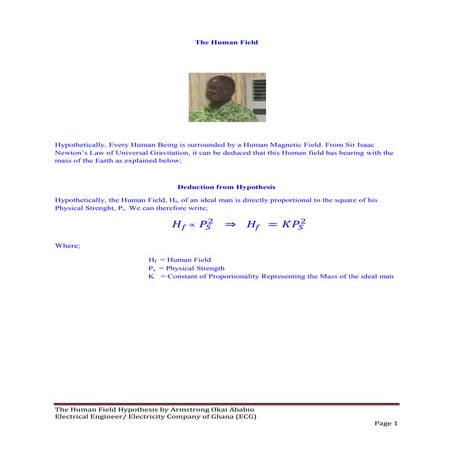 The Human Field Expounded | PDF