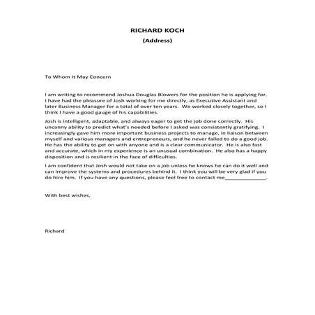 SLP Letter of Recommendation | PDF