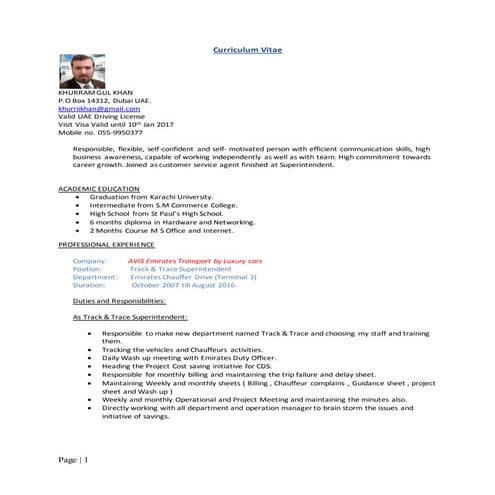 khurram cv-new | DOCX