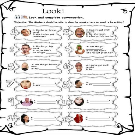 PPT ทำใบงาน Part of body | PPTX